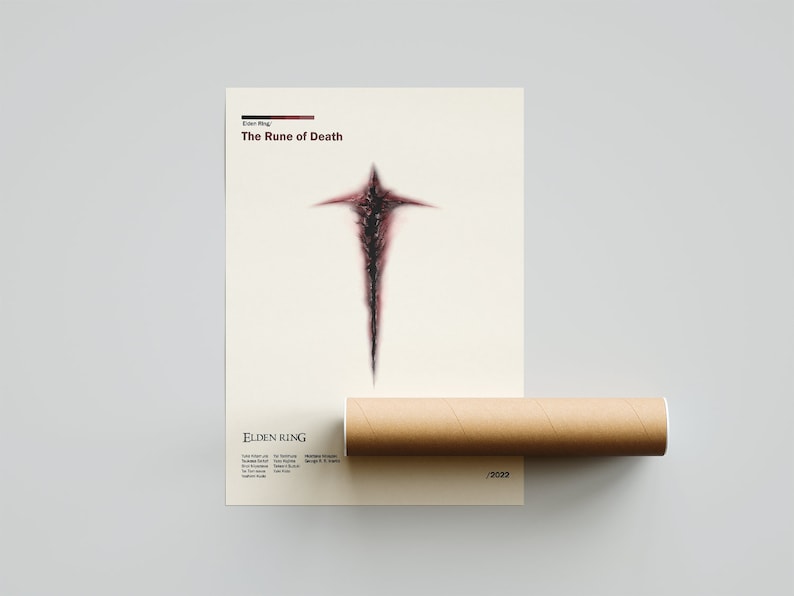 The Rune of Death Elden Ring Minimal Poster - Etsy