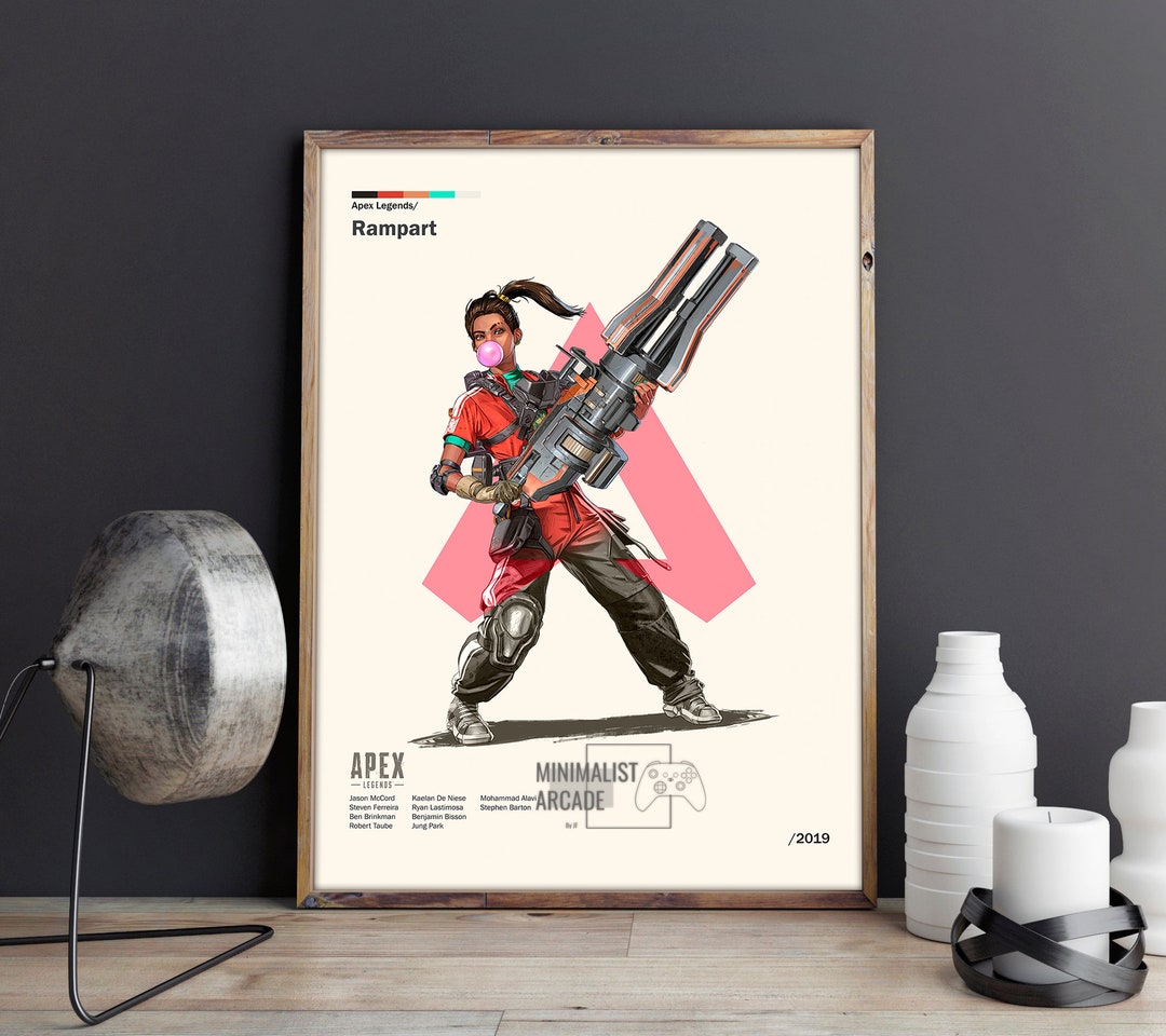 Rampart Apex Legends Minimal Poster - Etsy