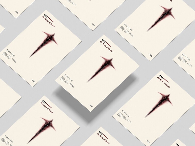 The Rune of Death Elden Ring Minimal Poster - Etsy