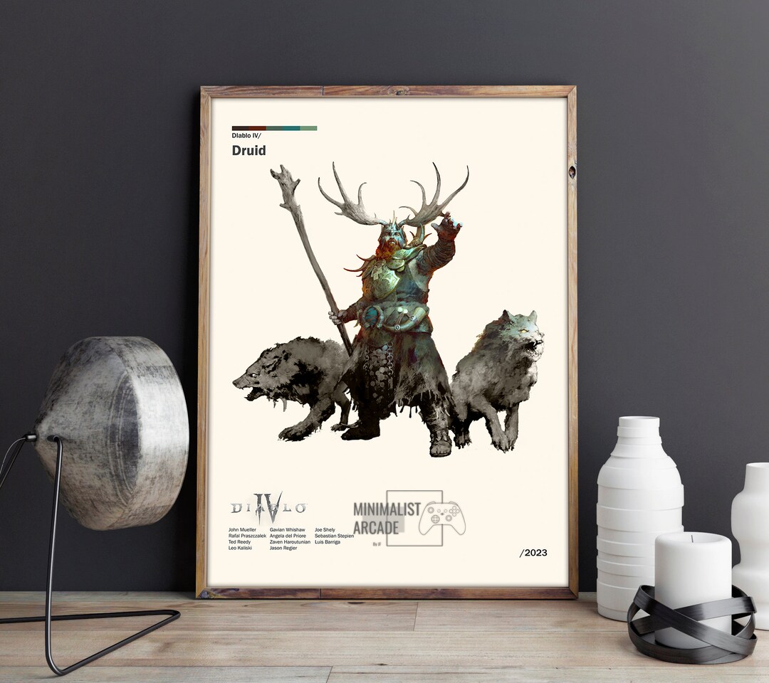 Druid Diablo IV Minimal Poster - Etsy