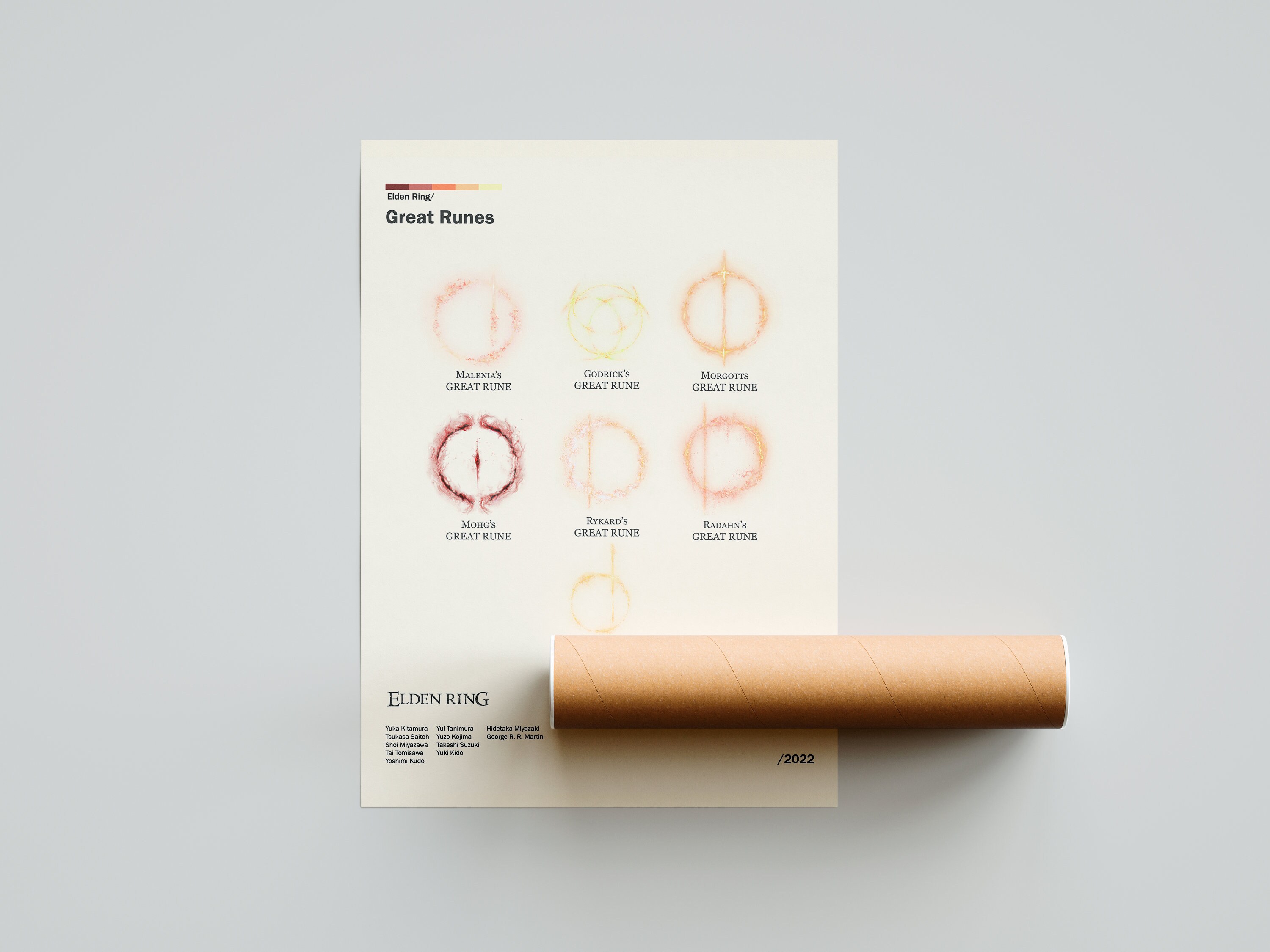 Great Runes Elden Ring Minimal Poster - Etsy