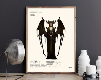 Lilith From Diablo4/diablo IV Poster 11'' by 14'' - Etsy