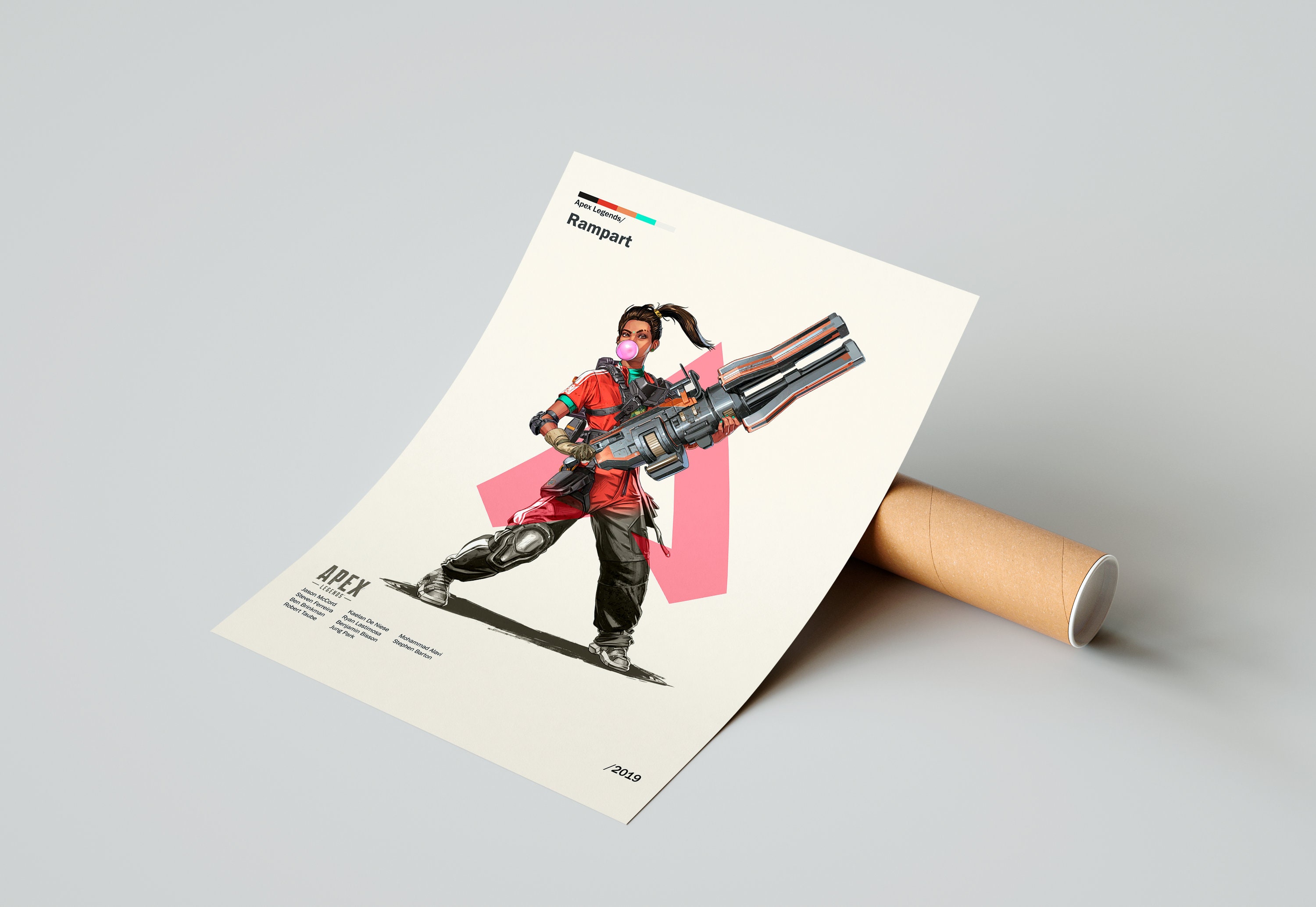 Rampart Apex Legends Minimal Poster - Etsy