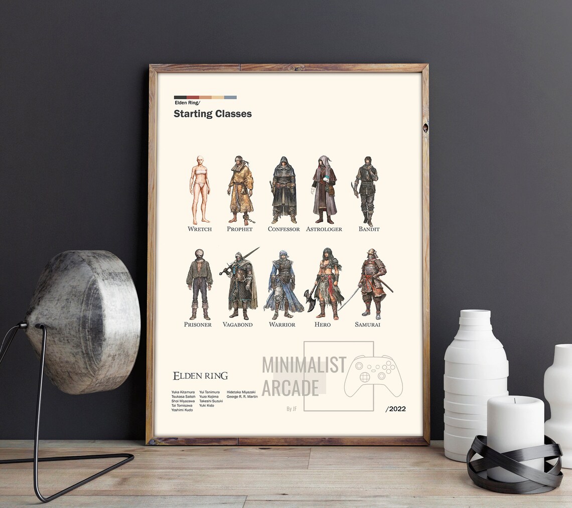 Starting Classes Elden Ring Minimal Poster - Etsy