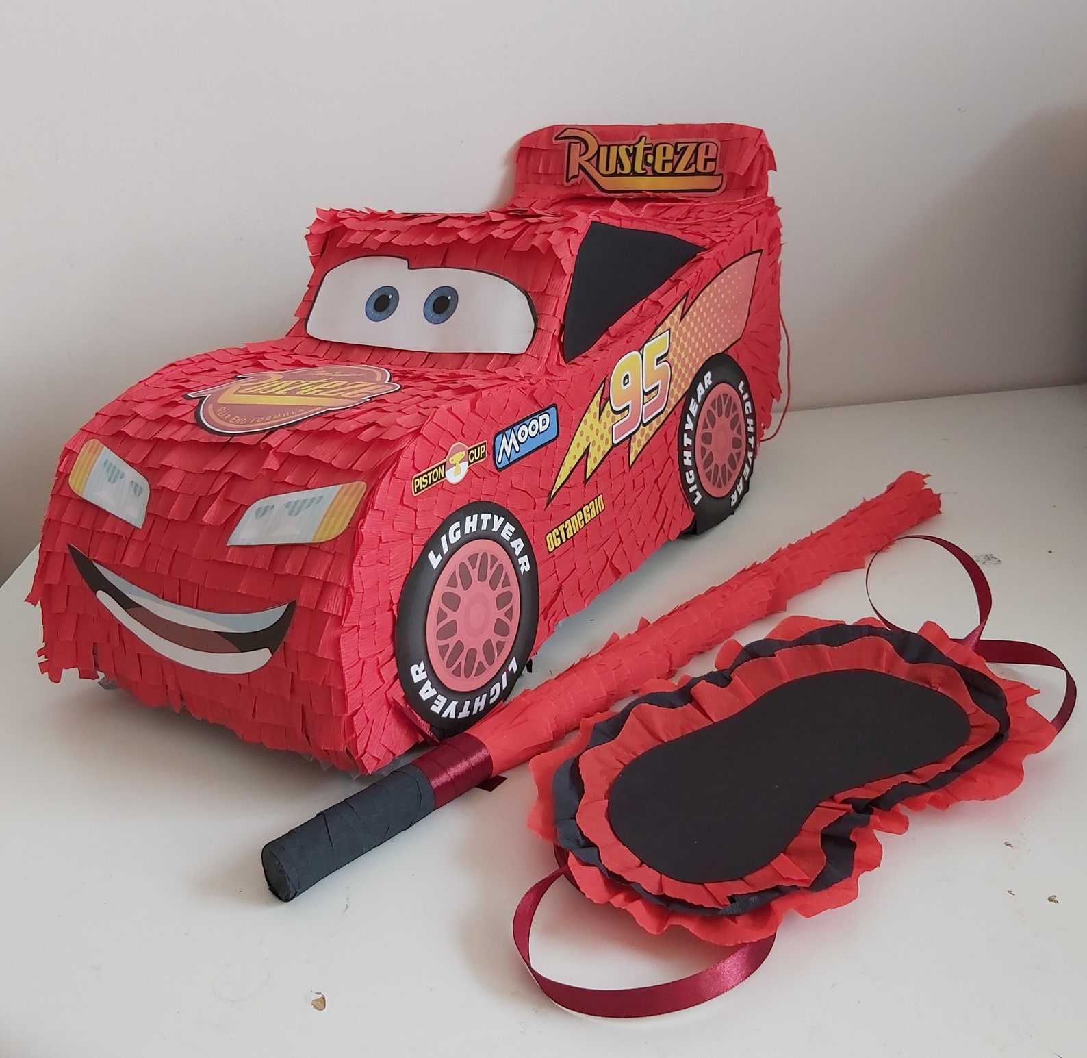 Lightning Mcqueen Pinata | Cars Piniata | Car | Inspired | Birthday ...