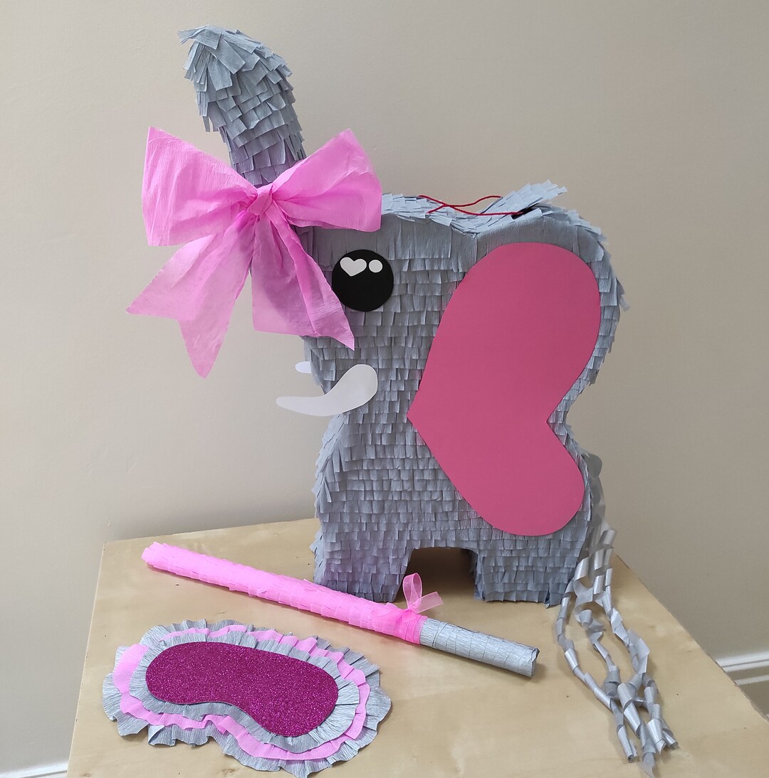 Elephant Pinata Piniata for Birthday Baby Shower Pinata - Etsy