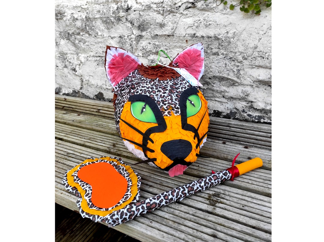 Handmade Cat Piñata: Jungle Party Decoration - Etsy