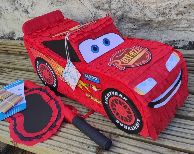 Lightning Mcqueen Pinata | Cars Piniata | Car | Inspired | Birthday ...