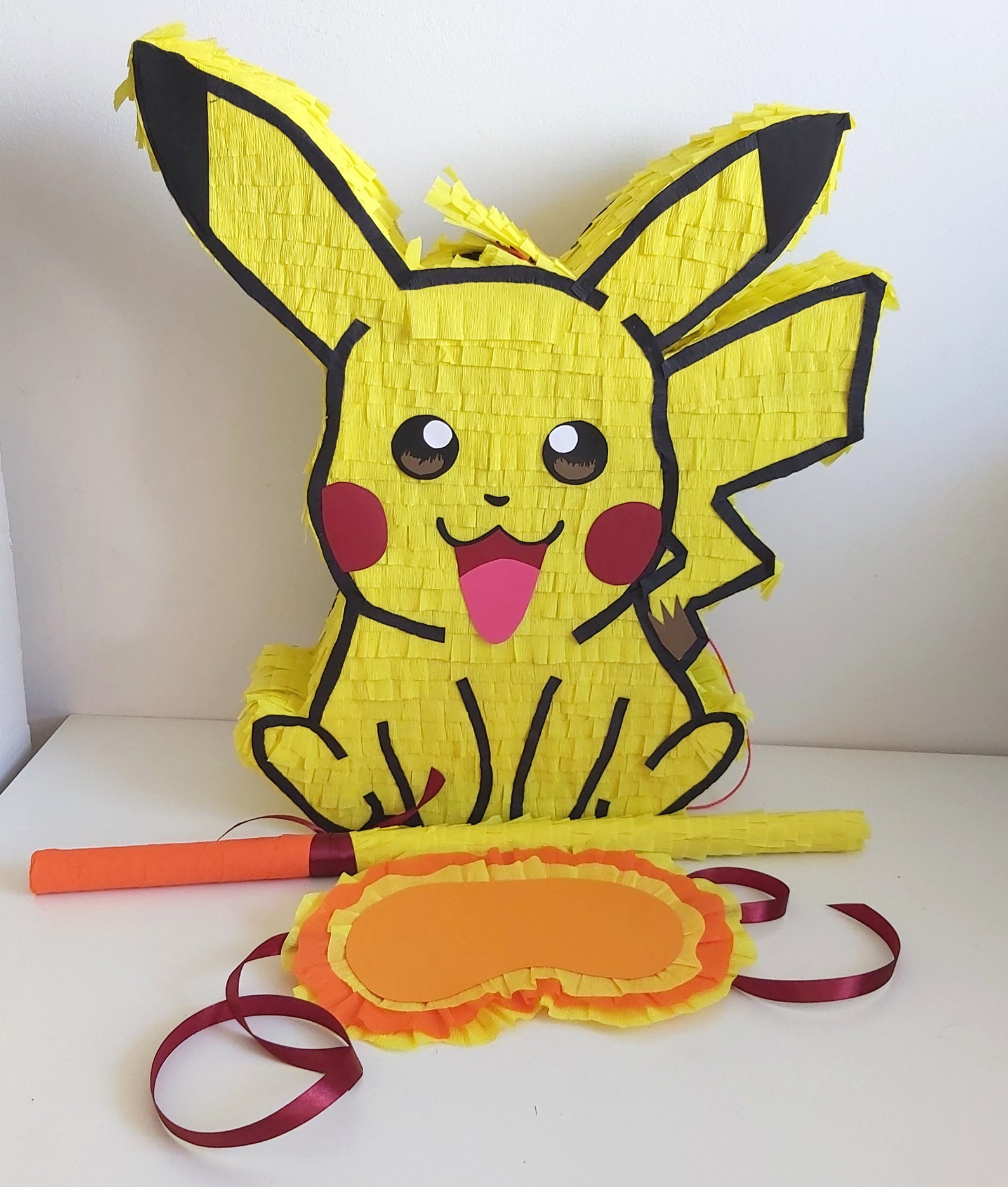 Pikachu Pinata Pokemon Isnpired Pokemon Piñata Pokemon Etsy Hong Kong