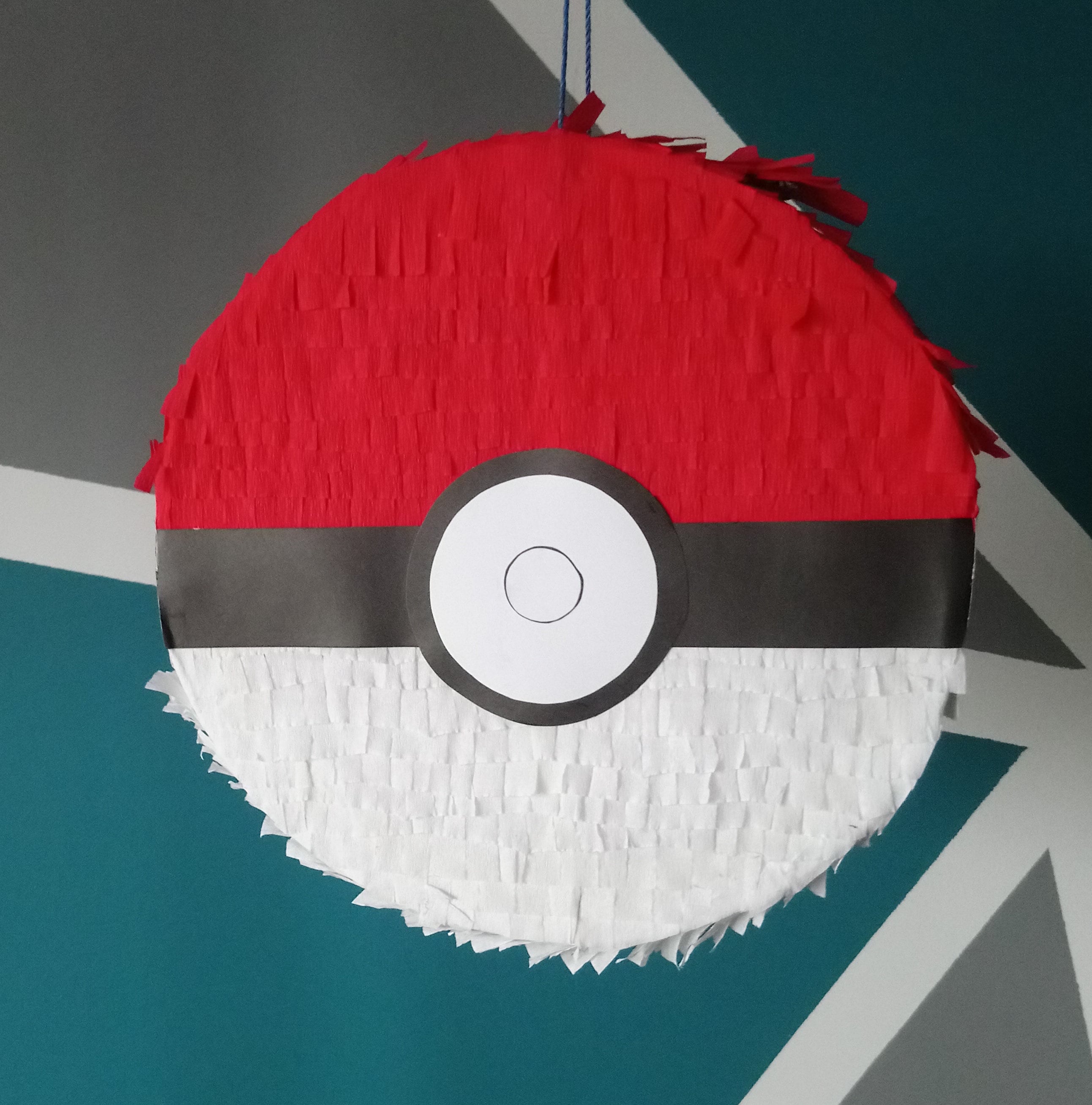 Pokeball Pinata | Pokemon Isnpired | Pokemon Birthday | Piniata for ...