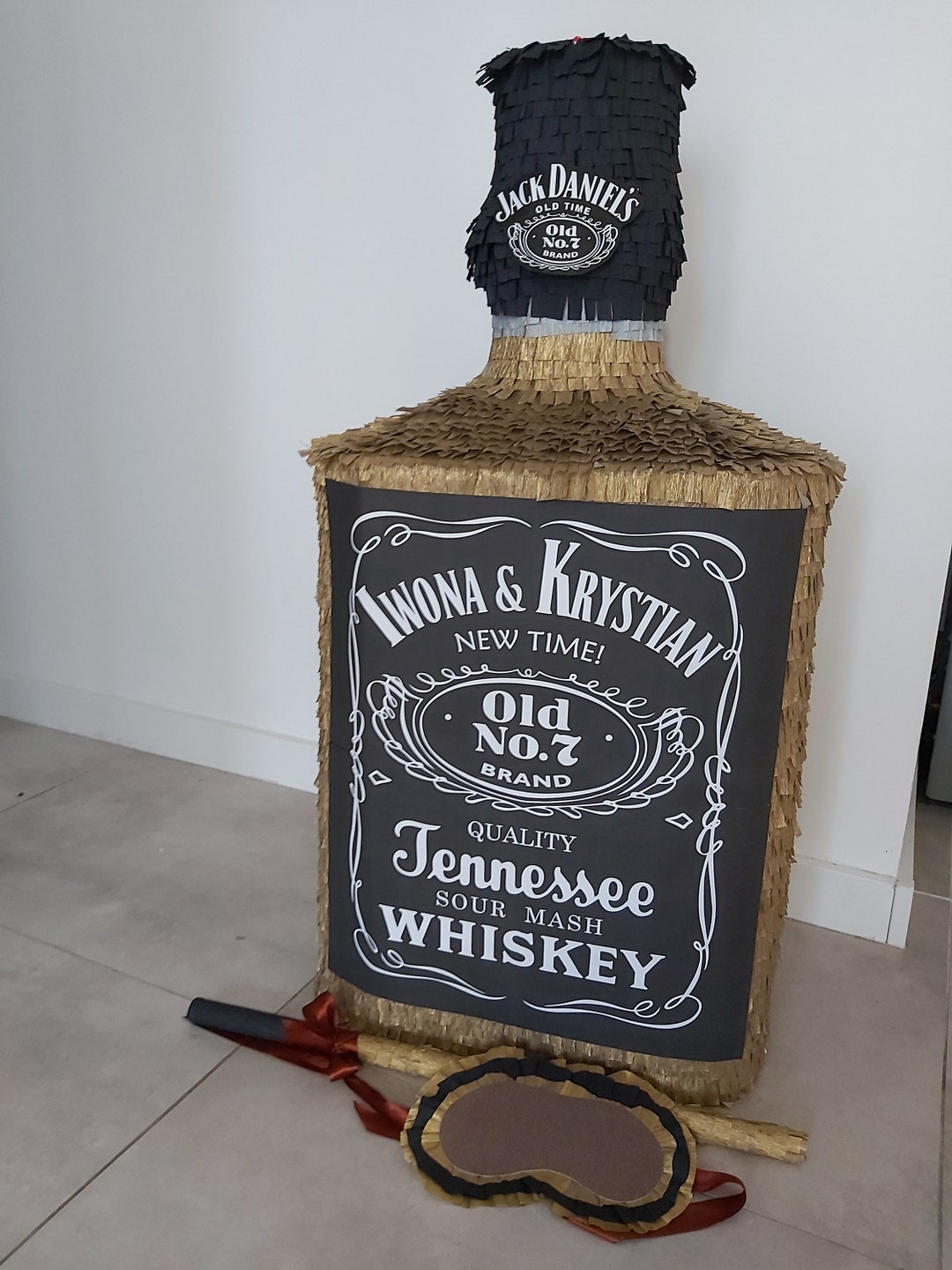 Jack Daniels Pinata Whiskey Whisky Pinata for Man Pinata for Bachelor ...