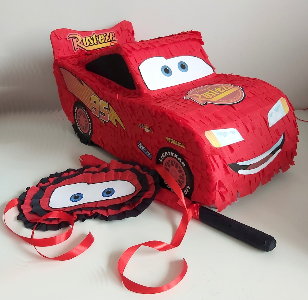 Lightning Mcqueen Pinata Cars Piniata Car Inspired - Etsy