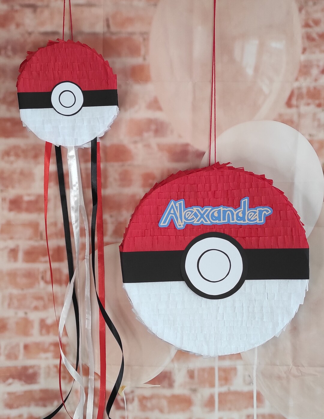Pokeball Pinata | Pokemon Isnpired | Pokemon Birthday | Piniata for ...
