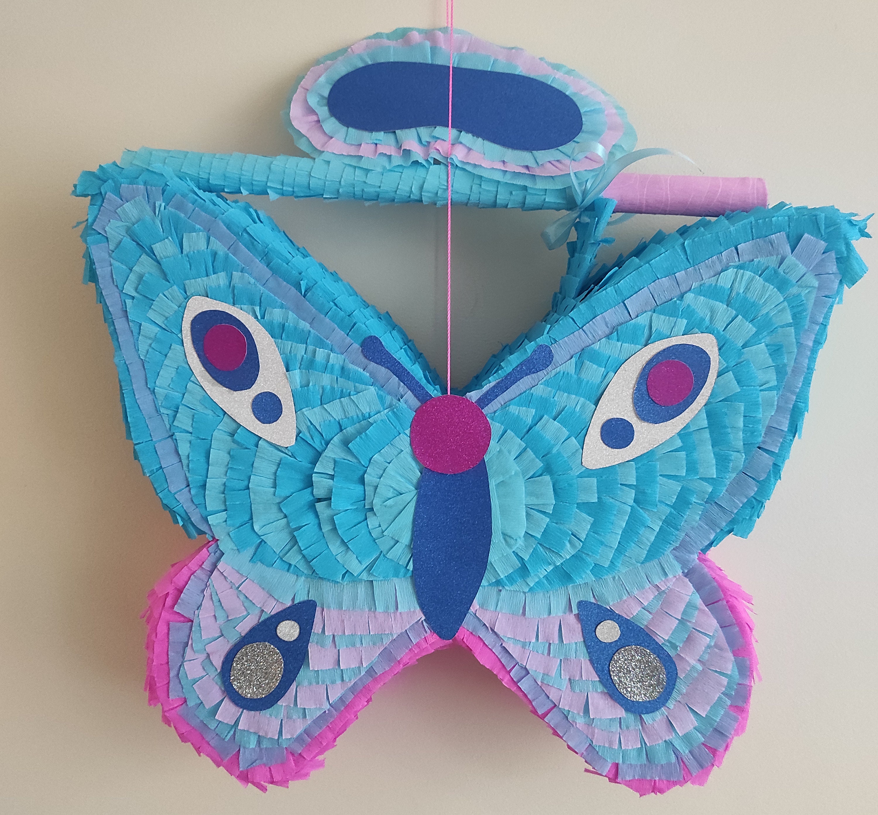 Butterfly Pinata: Pink Party Decor, Pull String Pinata - Etsy