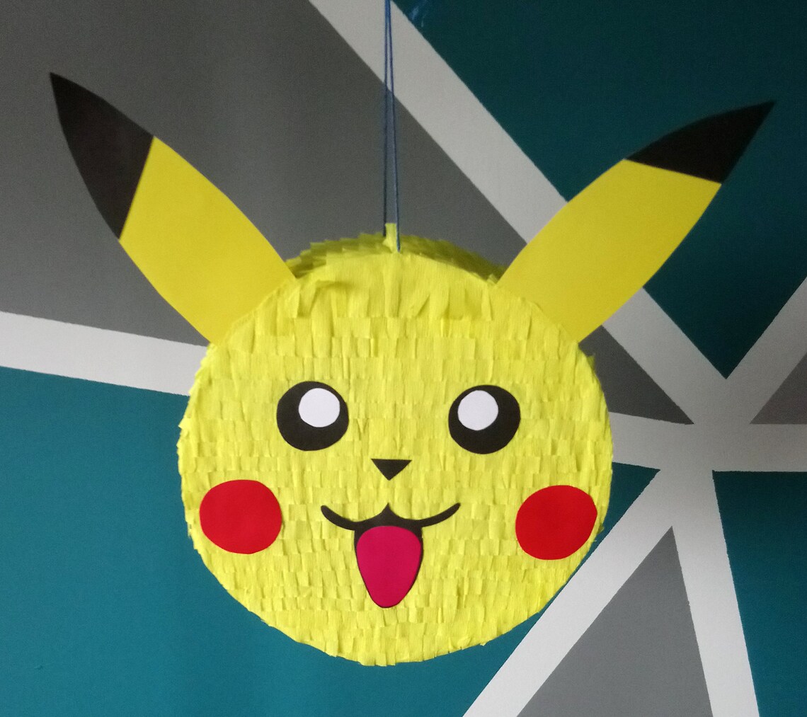 Pikachu Pinata Pokemon Isnpired Piniata for birthday Party | Etsy