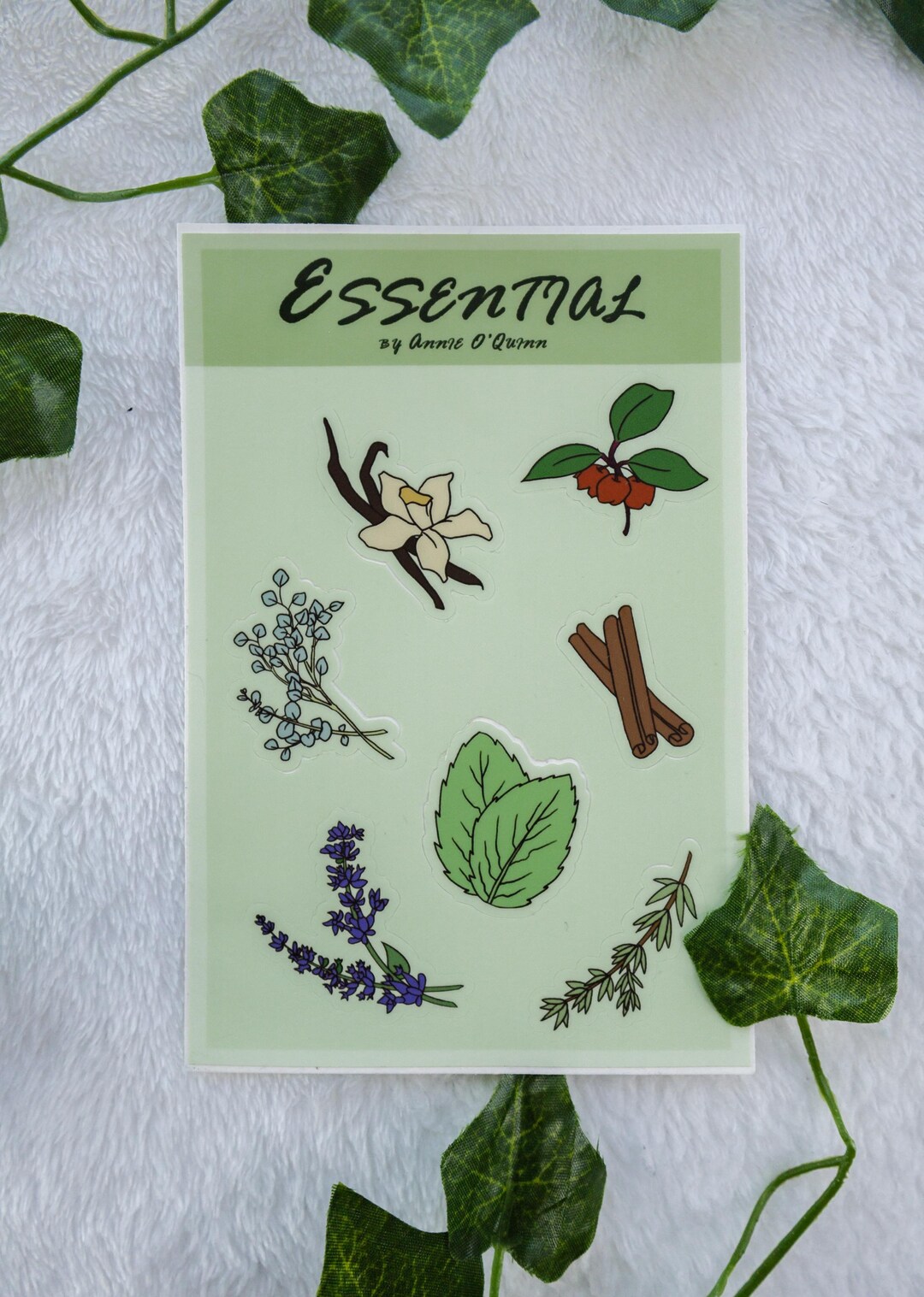 Essential Herbs Sticker Sheet - Etsy
