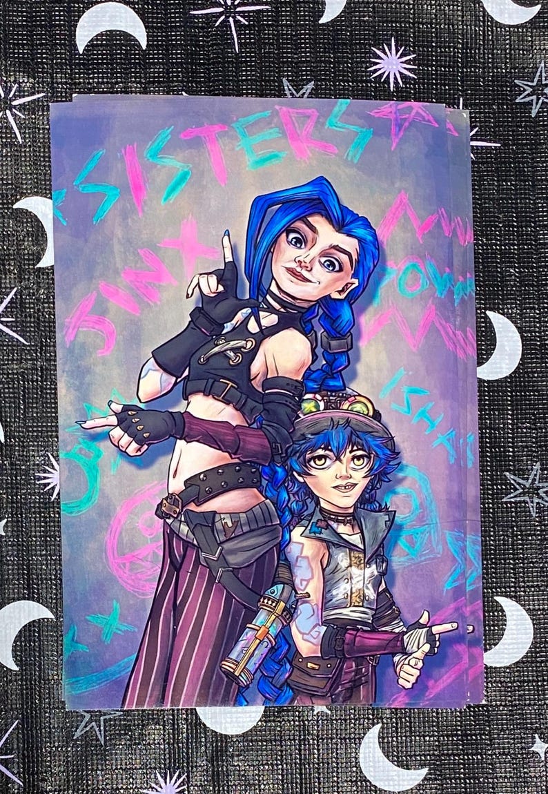 Jinx and Isha - Arcane - Etsy
