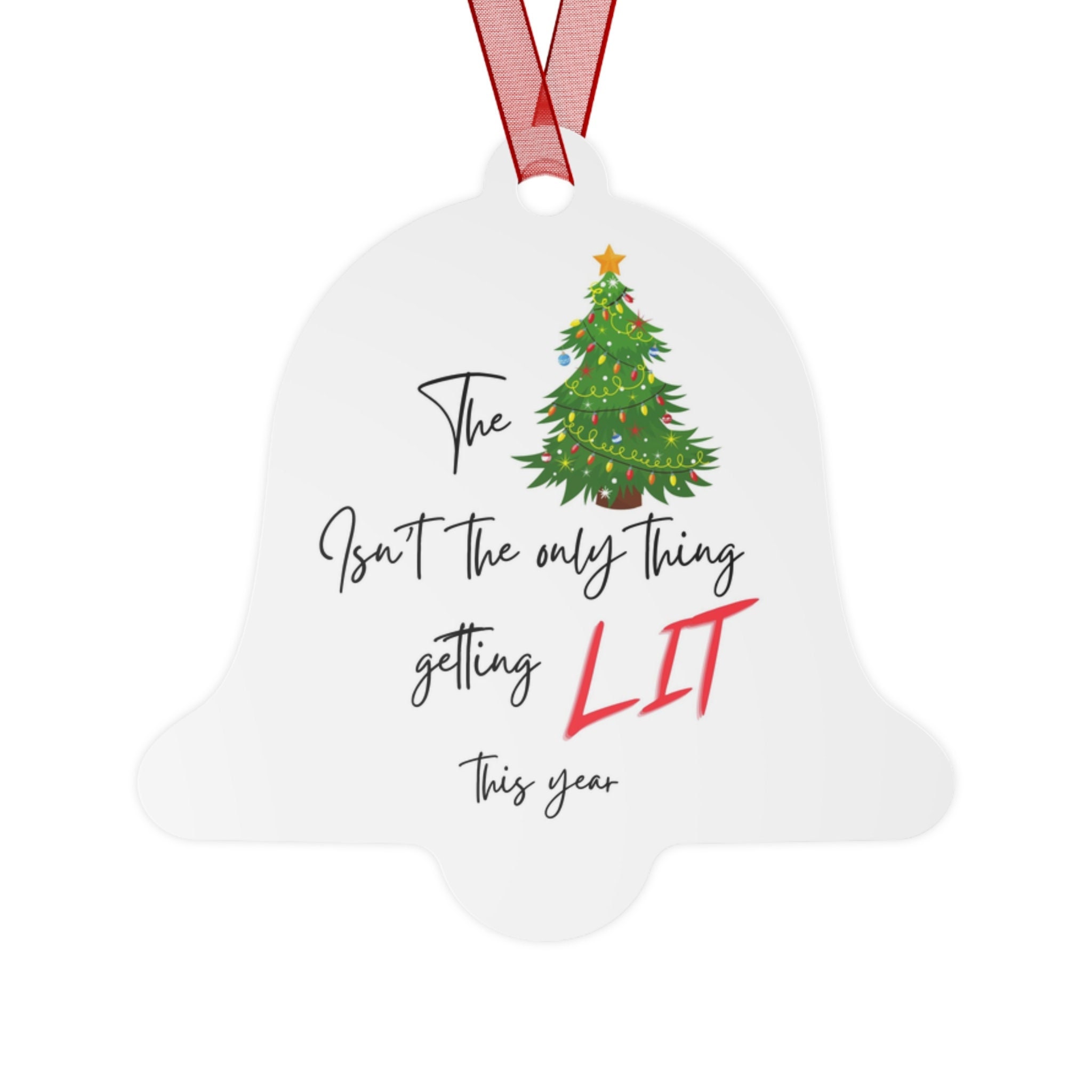 Getting Lit Christmas Ornament Funny Gift - Etsy