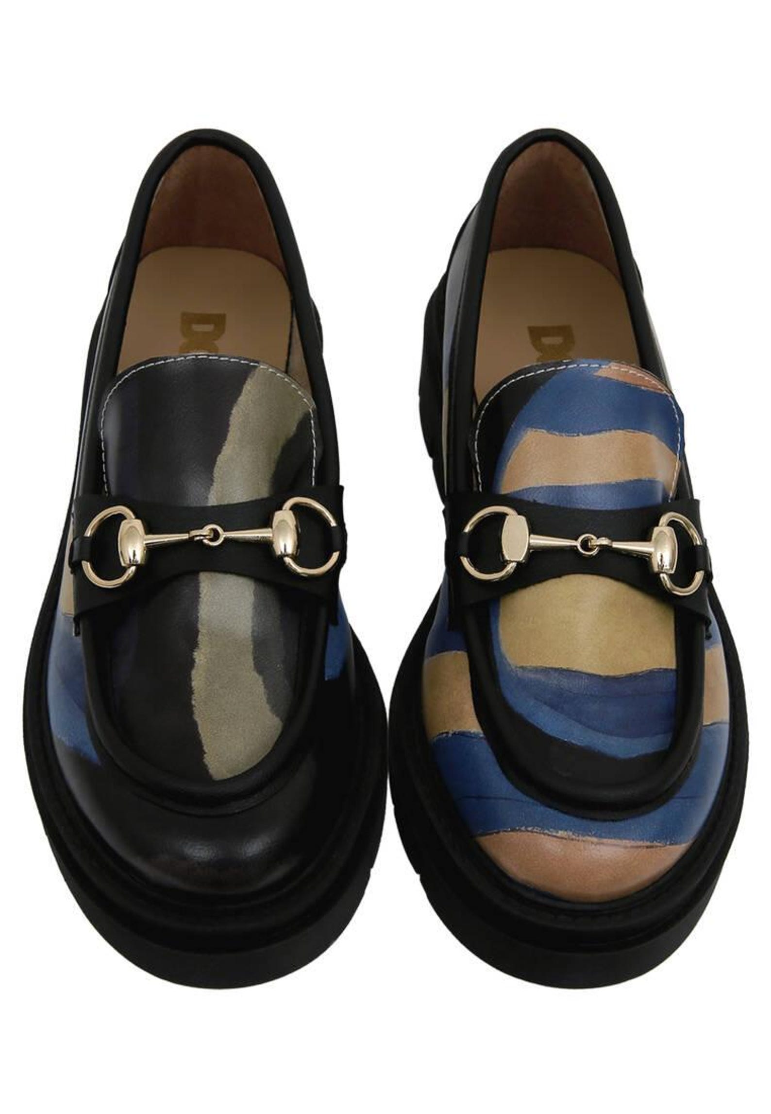 Women Vegan Leather Multicolor Loafers - Window Design - Etsy