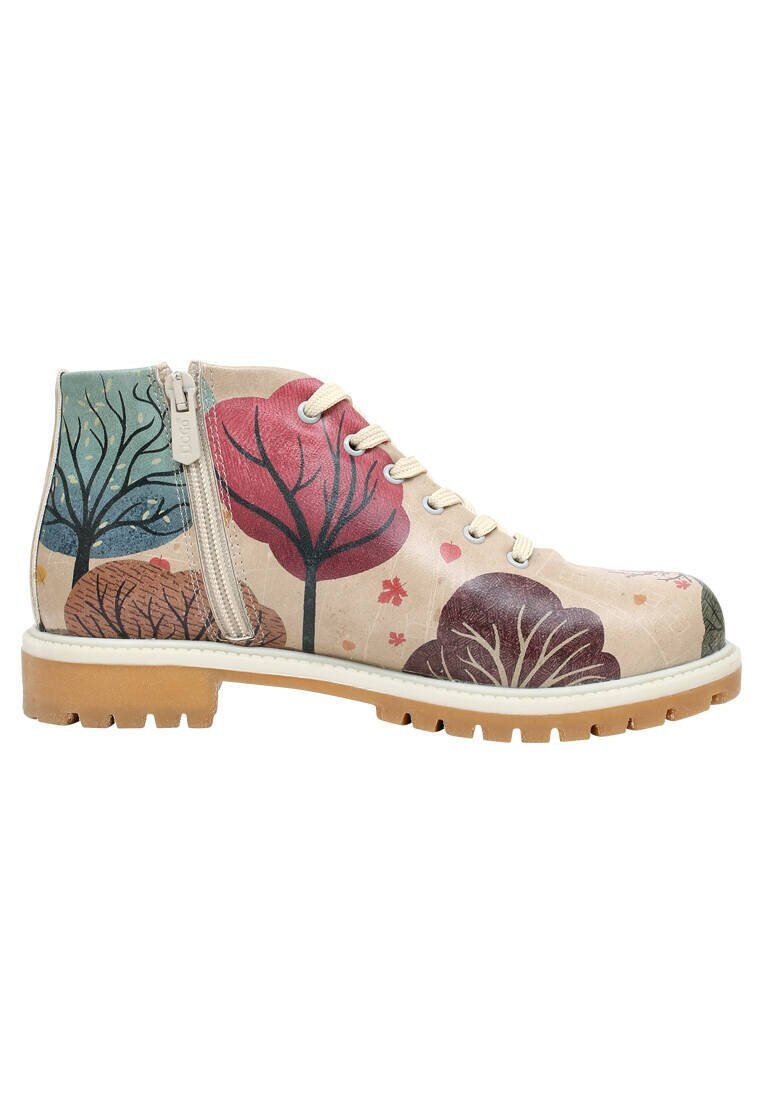 DOGO, Best Time of the Year Shortcut Boots, Beige Ankle Boots, Floral ...
