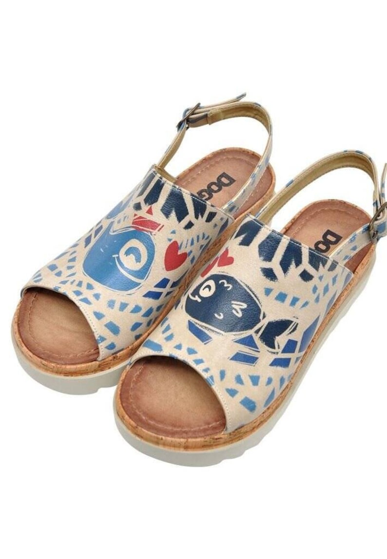 DOGO Gigi Fish Love Platform Sandals Open Toe Custom - Etsy