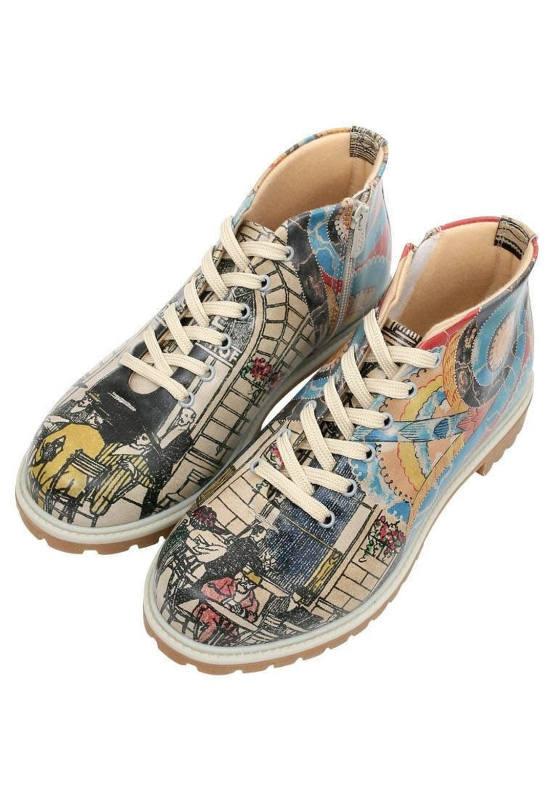 DOGO, Cafe Heinrich Shortcut Boots, Vegan, Hand Made, Ankle Boots - Etsy