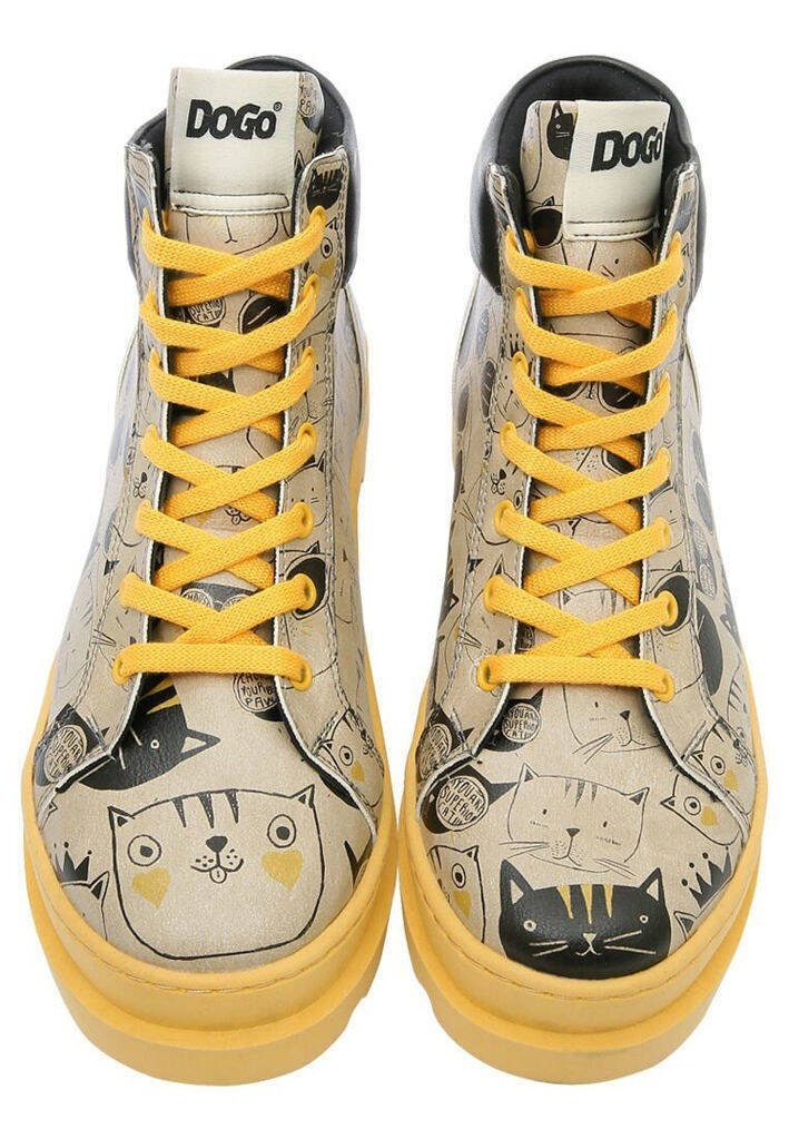 DOGO Cat Figured Platform Boots Women's Boots Chunky - Etsy