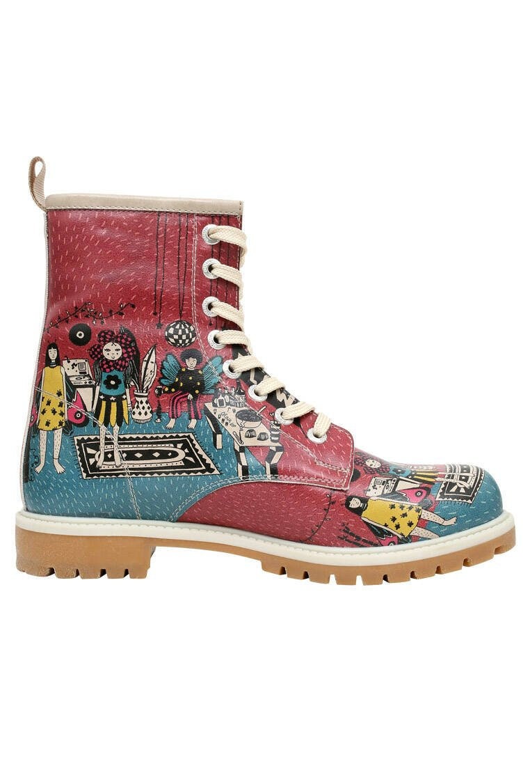 DOGO Party Long Boots, Custom Printed Shoes, Chunky, Handmade, Women's ...