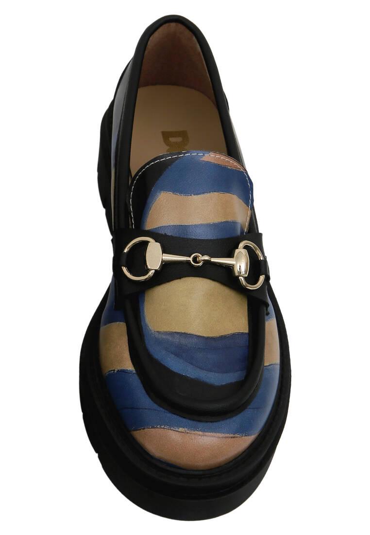 Women Vegan Leather Multicolor Loafers - Window Design - Etsy