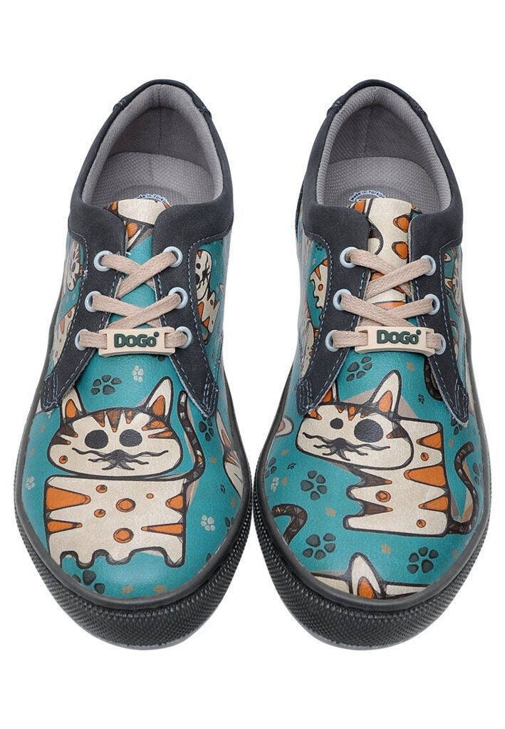 DOGO, Cord, Tabby Cats Design, Women Sneakers, Custom Shoes, Vegan ...