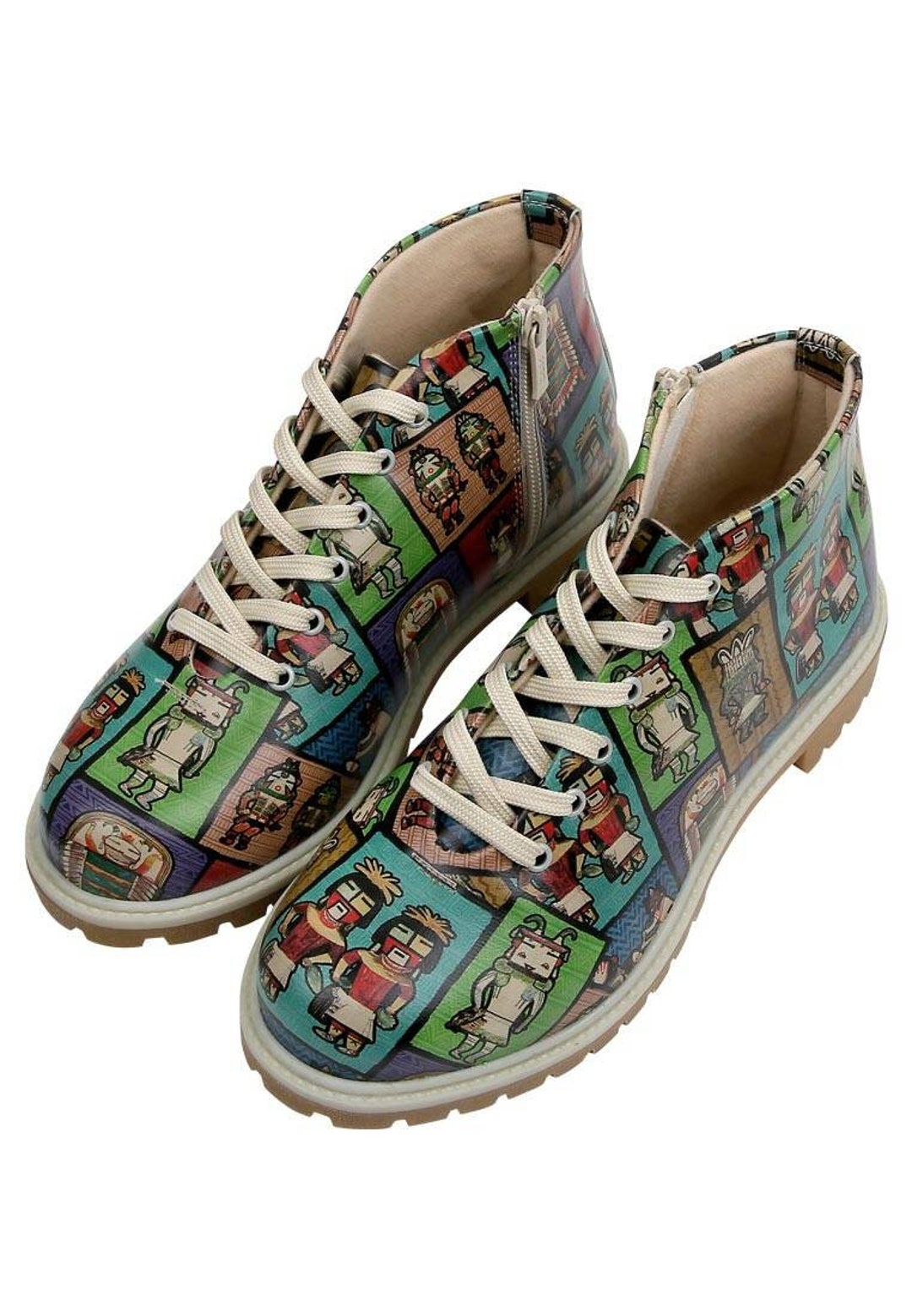 DOGO, Women Boots, Custom Boot, Ankle Short Boots, Lace up Shoes, Vegan ...