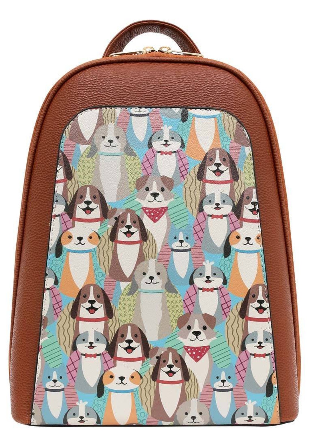 DOGO Brown Backpack Best Friends Forever Design Women - Etsy