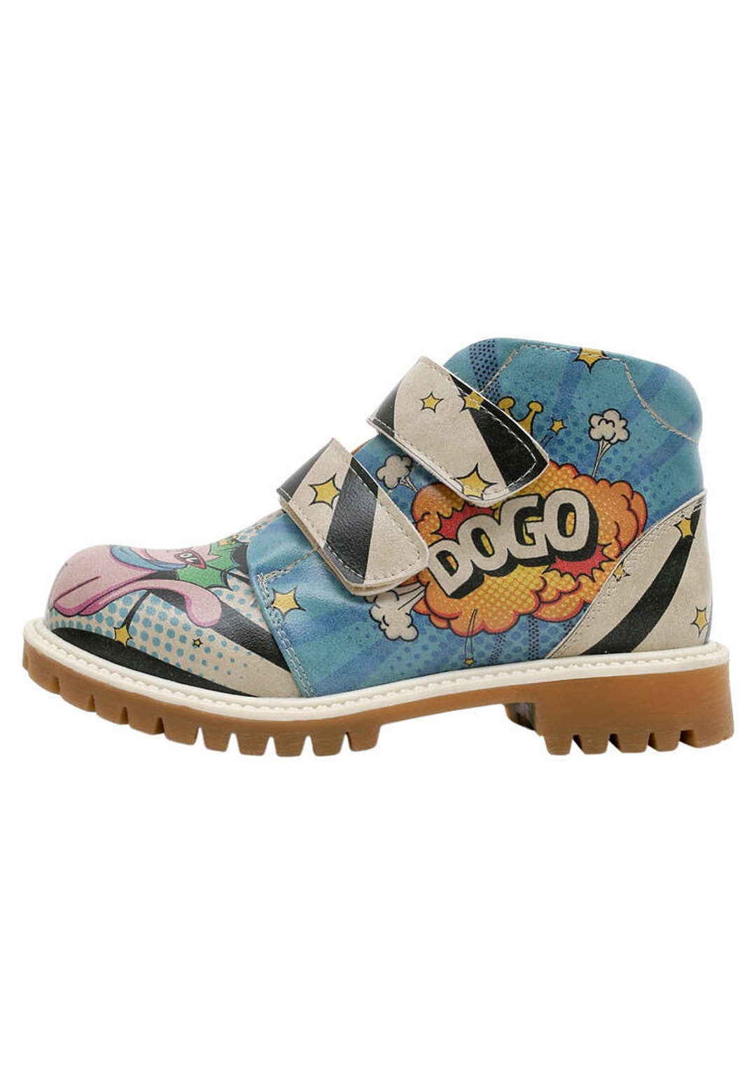 DOGO Kids Printed Vegan Leather Hook & Lock Boot - Etsy