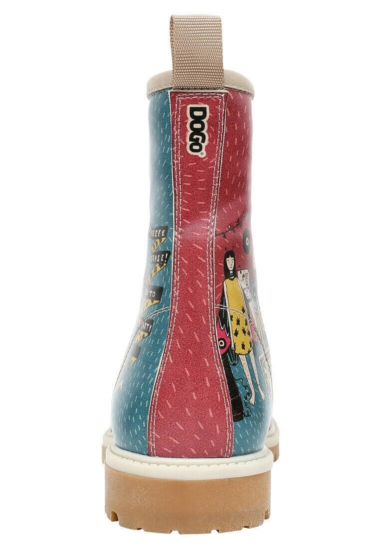 DOGO Party Long Boots, Custom Printed Shoes, Chunky, Handmade, Women's ...