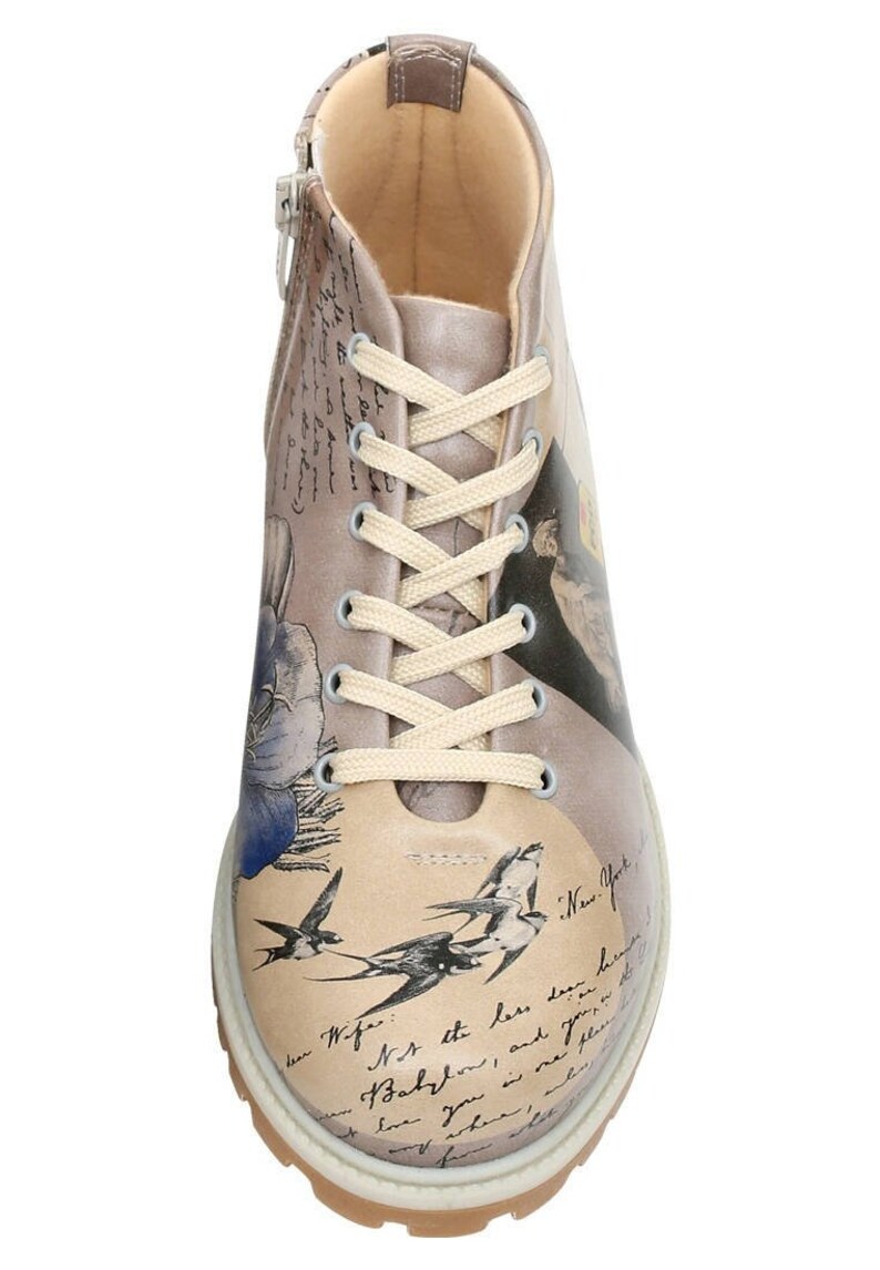 DOGO Shortcut Boots Reimagine Beige Ankle Boots Custom - Etsy