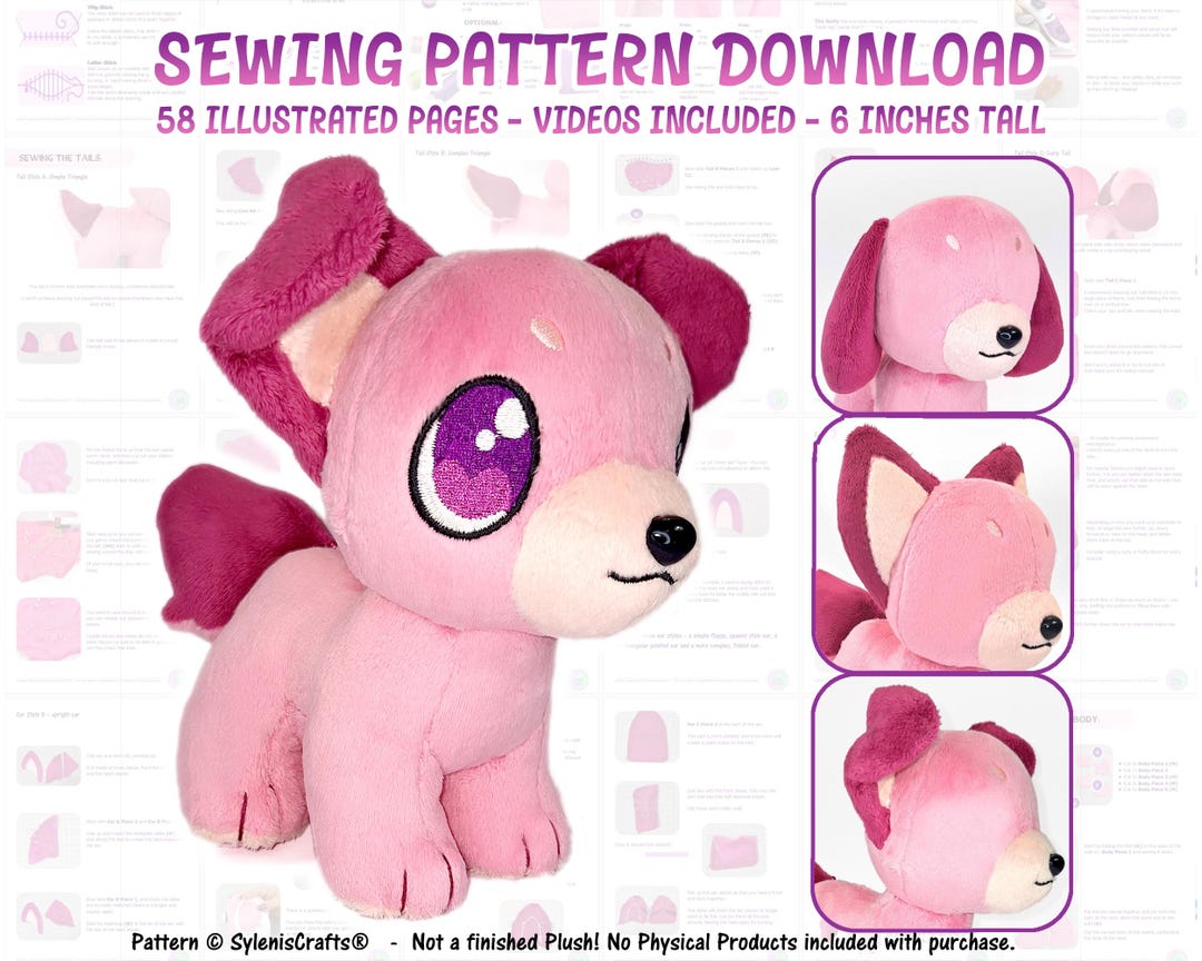 PDF Sewing Pattern- Chibi Puppy Base Plush 2024 - Etsy