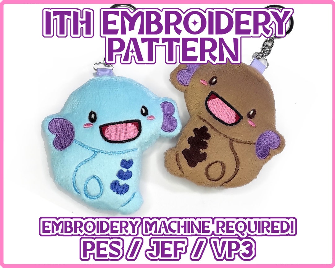 ITH Embroidery Pattern Wooper Charms - Etsy