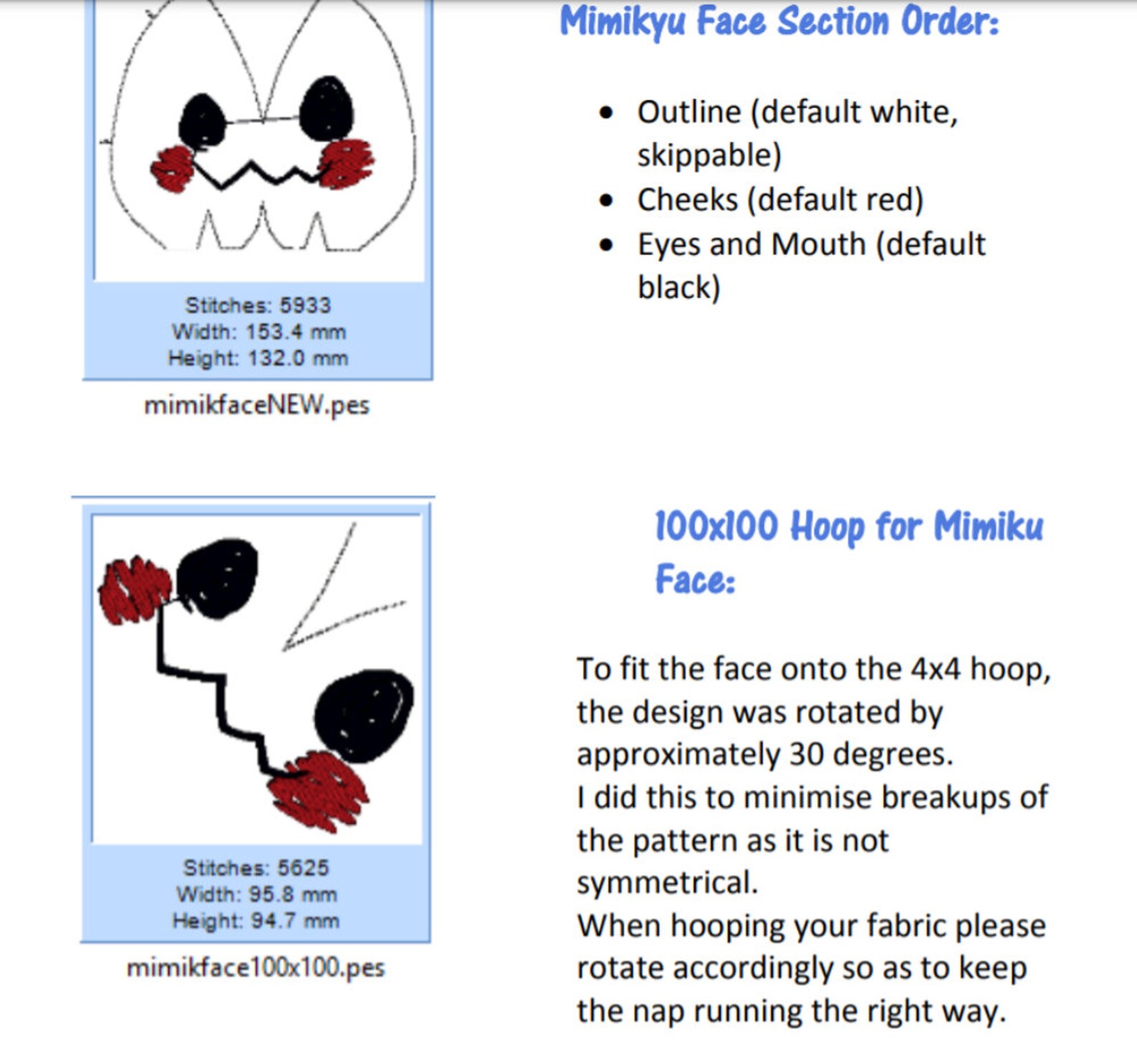 PDF Sewing Pattern Mimikyu Plush ADVANCED - Etsy