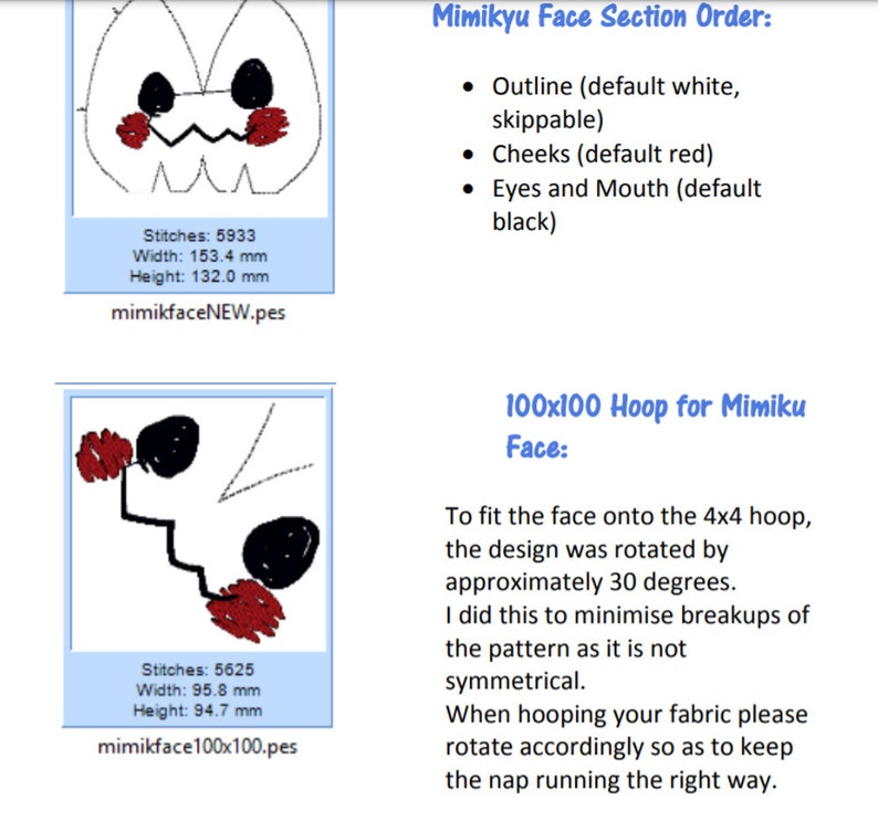PDF Sewing Pattern Mimikyu Plush ADVANCED - Etsy Australia