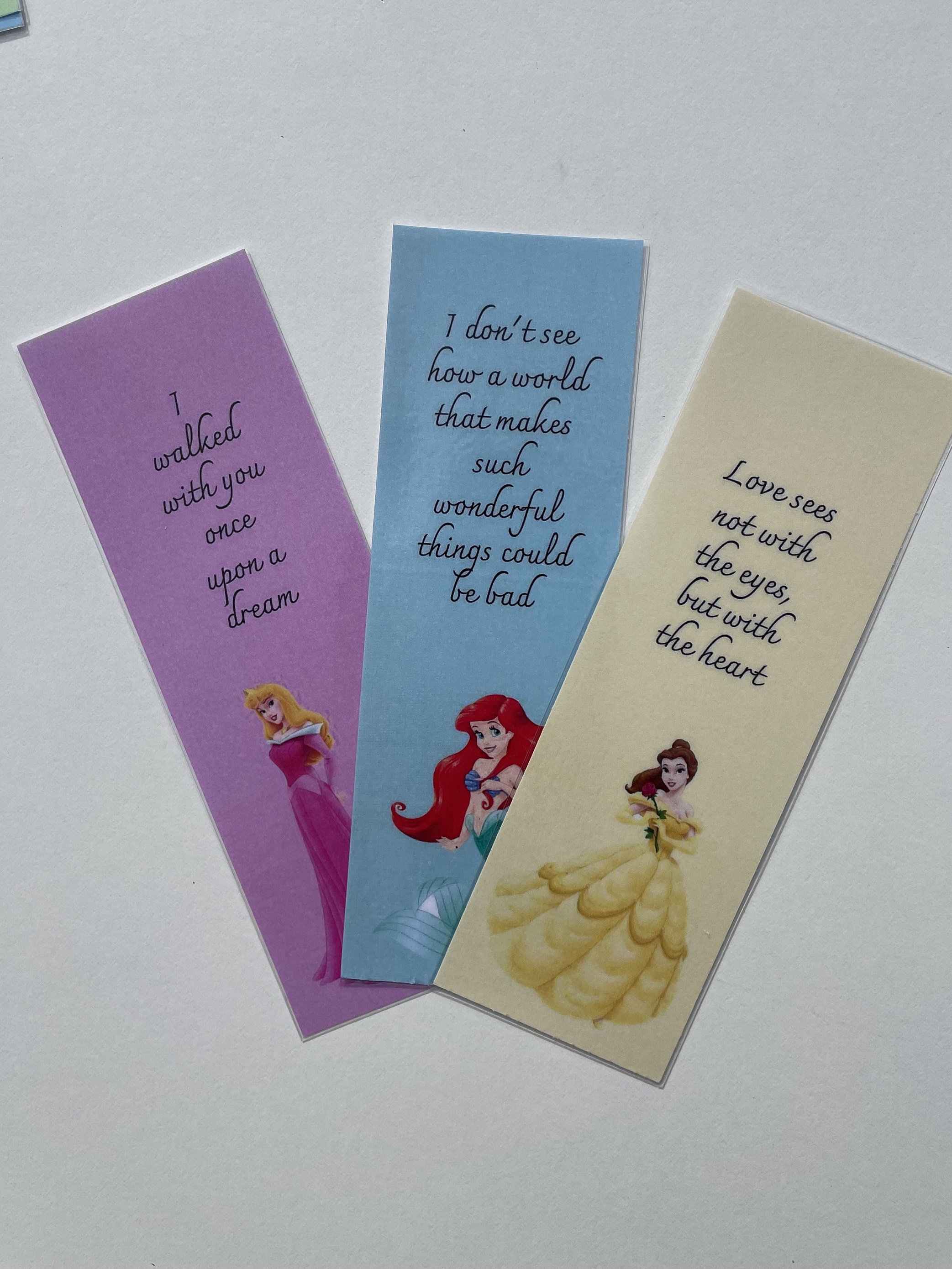 Disney Princess Bookmarks Bookmarks for Kids - Etsy