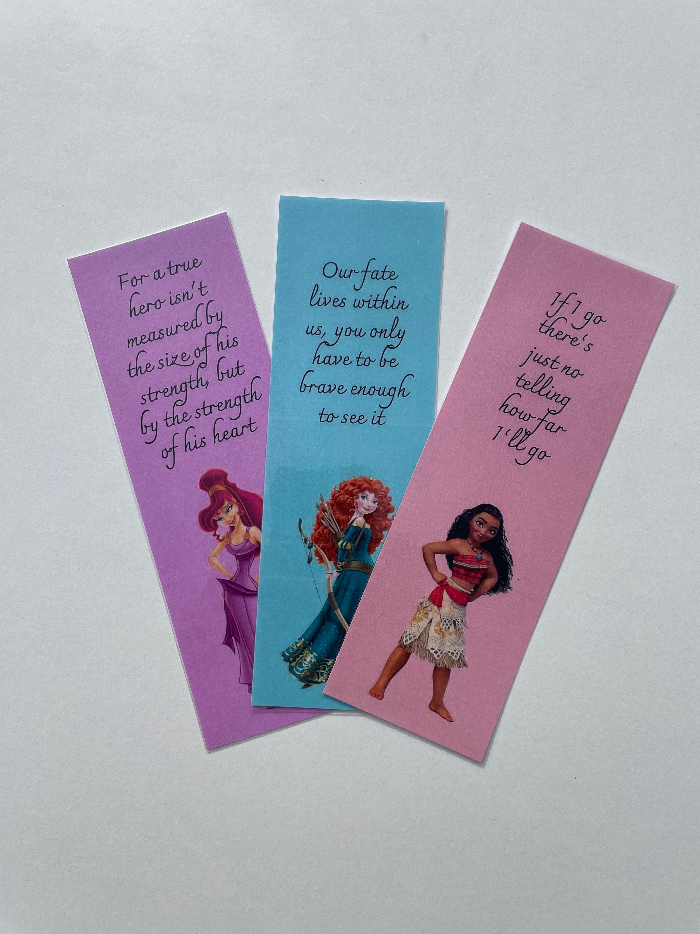 Disney Princess Bookmarks Bookmarks for Kids - Etsy