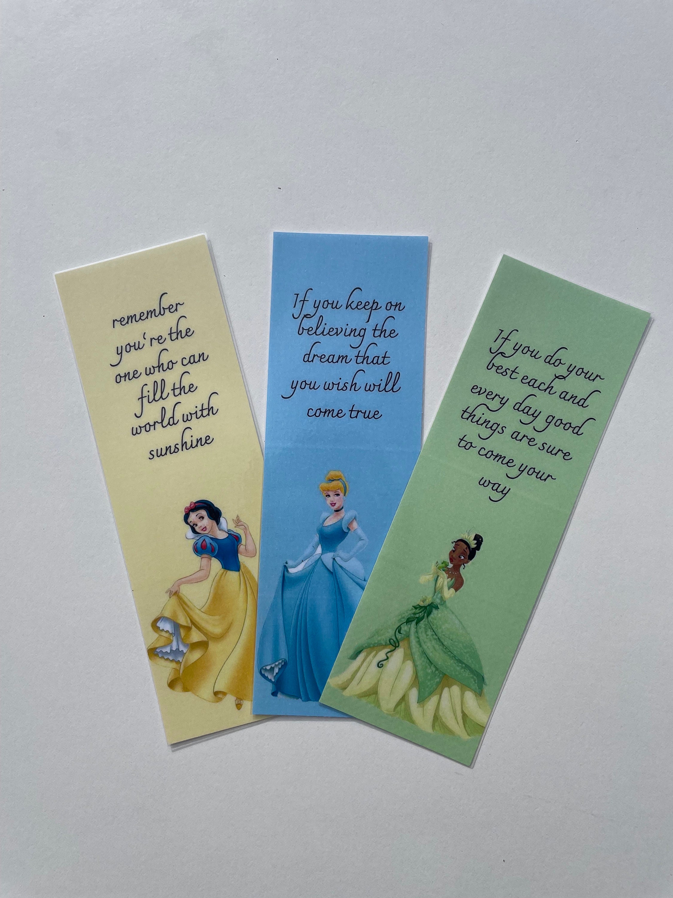 Disney Princess Bookmarks Bookmarks for Kids - Etsy