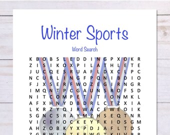 Winter Word Scramble Winter Party Game Printable Instant - Etsy