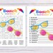 Set of 2 Beach Word Games, Word Search and Word Scramble, Beach Party ...
