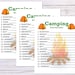 Set of 2 Camping Word Games, Word Search and Word Scramble, Camping ...