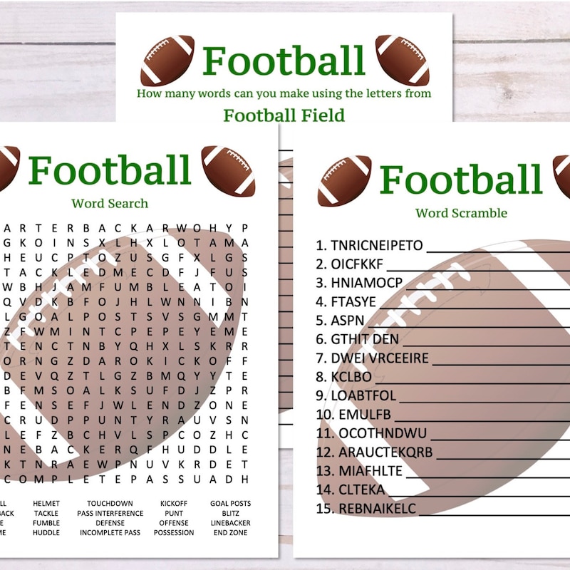 Football Letters - Etsy