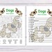 Set of 2 Dog Word Games Word Search Word Scramble Dog Party | Etsy