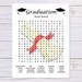 Set of 3 High School Graduation Games Word Search, Word Scramble ...