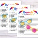Set of 2 Beach Word Games, Word Search and Word Scramble, Beach Party ...