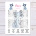 Set of 2 Cat Word Games, Word Search, Word Scramble, Cat Party Game ...